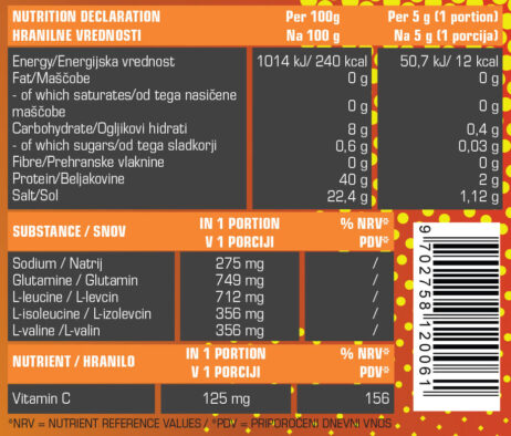 The Elektroliti Powder (400g) - Sport Suplementi